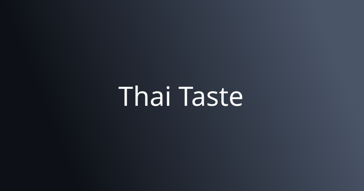 Best Thai in Cincinnati, OH | Thai Taste | Order Online